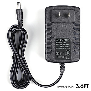 AC Adapter 12V 3A Power Supply 36W, AC 100-240V to DC 12 Volt Wall Mounted Power Adapter for CT CAPETRONIX LED Grow Lights, 36W LED Strip Lights/Projector/Printers/Monitor/WiFi Router (3.6Ft Cord)