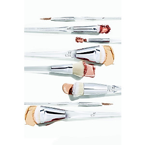 e.l.f. Precision Foundation Swirl Brush, Soft, Synthetic, Dense, Versatile, Blends, Corrects, Conceals, Smooths, Easy To Clean (85323)