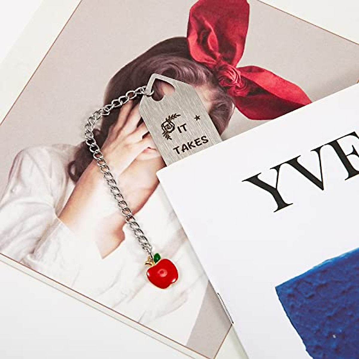 Teacher Metal Bookmark, Graduation Appreciation Gifts Bookmarks, Retirement Birthday Gifts Thank You Bookmarks for Women Teacher Book Lover