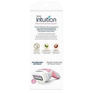 Schick Intuition Advanced Moisturizing Womens Razor with Shea Butter, 1 Handle with 2 Refills