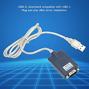 Naroote USB to RS422 Serial Adapter, Easy Connection Widely Compatible USB to RS485 Serial Adapter for Laptop