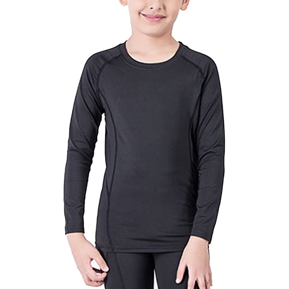 LANBAOSI Boys&Girls Long Sleeve Compression Soccer Practice T-Shirt