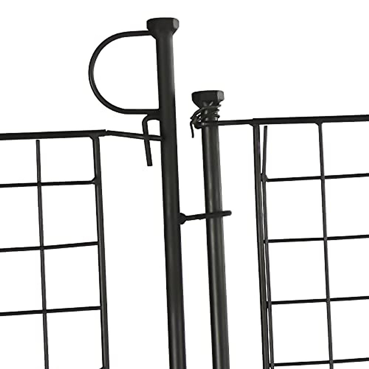 Garden Fence Pannels and Gate Bundle, Heavy Duty Tall Outdoor Landscape Patio Yard Fencing Border Animal Barrier Decorative Metal Fence,36in (L) x 44in (H), Underground(8 Panels 9 Stakes in a Set)