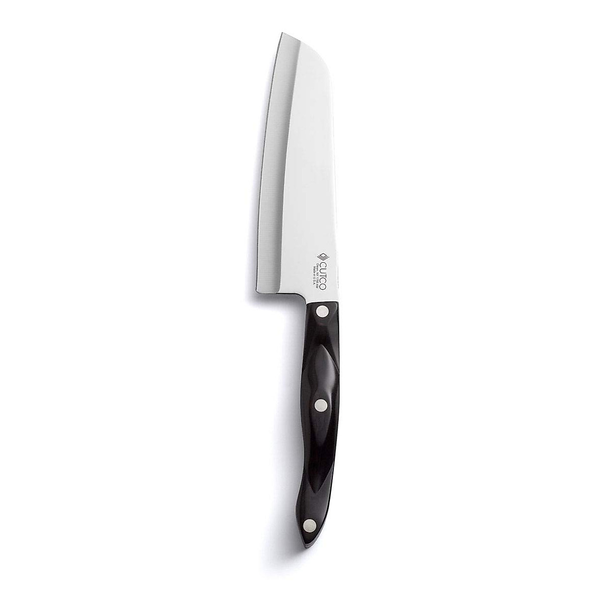 Cutco Cutlery Model 1766 Santoku Knife. 7.0" High Carbon Stainless Straight Edge Blade.5.6" Classic Brown Handle (sometimes Called "black") In Factory-sealed Plastic Bag.