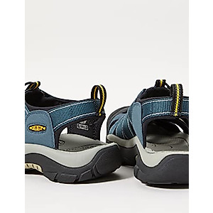 KEEN Men's Newport H2 Closed Toe Water Sandals, Navy/Medium Grey, 10 US