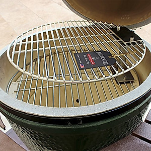 SMOKEWARE Stacker & Grill Grate Combo (Top Grate and Stacker Only) – Compatible with Large Big Green Eggs, Stainless Steel Grill Accessories …