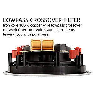 EARTHQUAKE Sound SUB8 Passive in-Wall/in-Ceiling 8" Subwoofer