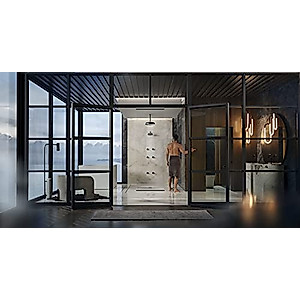KOHLER 26290-BL Statement Multifunction 2.5 gpm Showerhead, Matte Black
