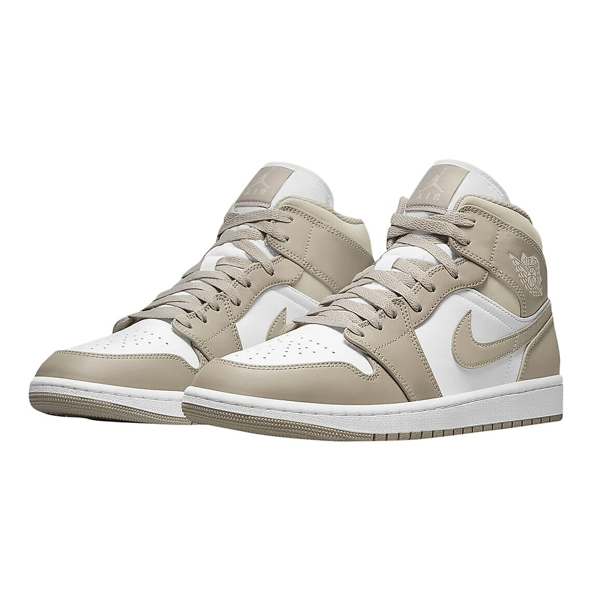 Nike Men's Jordan Air 1 Mid Shoes, College Grey/Light Bone-white, 11