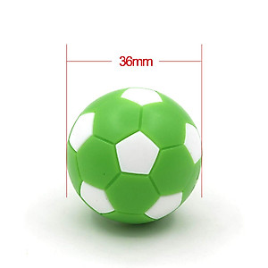 BQSPT Foosball Table Replacement Foosballs,Mini Colorful 36mm Official Tabletop Game Ball - Set of 14 Soccer Balls (14 Pack)