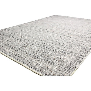 Bashian Savannah Nadir 7'6" x 9'6" Hand Loomed Area Rug in Silver