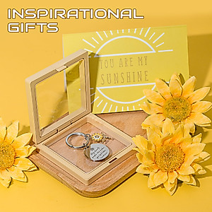 Birthday Gift Baskets for Women, 11 Pieces Unique Get Well Soon Gifts, Self Care Package, Inspirational Gift Set, Spa Gifts Box, Sending Sunshine Theme Presents for Her Mother Wife Sister Best Friend