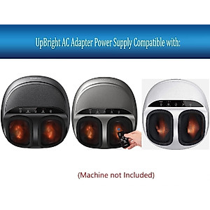 UpBright 12V AC/DC Adapter Compatible with RENPHO RF-FM059 R US RF-FM059US RF-FM059R RF-FM059R-EU RF-FM059W Shiatsu Foot Massager Innov IVP1200-2500 IVP12002500 12.0V 2.5A 30W Power Supply Charger