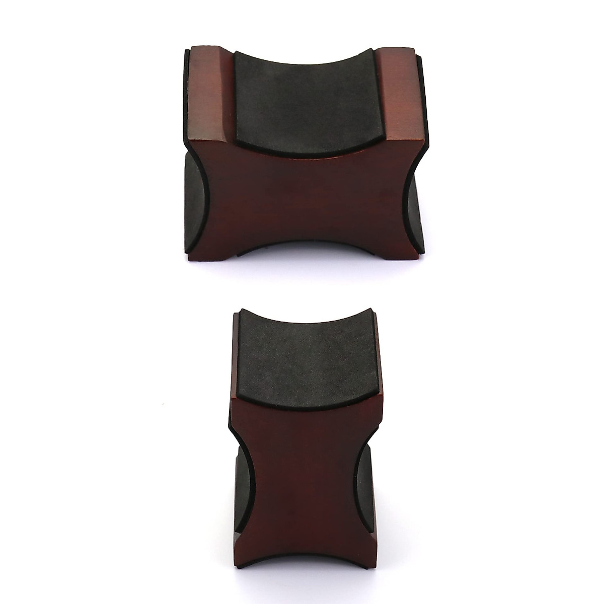 QWORK Guitar Neck Rest, String Instrument Wooden Neck Craddle Guitar Neck Rest Support Pillow for Guitar Workstation, Ukuleles, Violins, Banjos, Mandolins