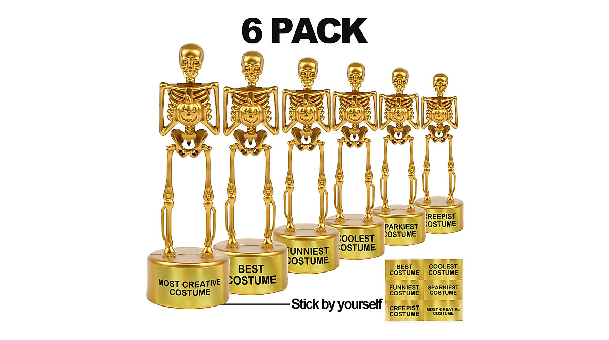 CCINEE Halloween Skeleton Trophy - Best Costume Awards