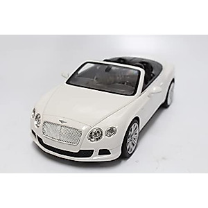 PowerTRC Full Functional GT Speed Bentley Continental Official Licensed by Bentley RC Vehicles Battery Operated 1:12 Scale for Kids (White)