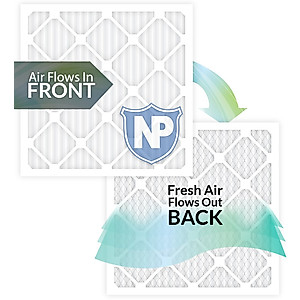 Nordic Pure 16x25x1 (15 1/2 x 24 1/2 x 3/4) Pleated MERV 12 Air Filters 6 Pack