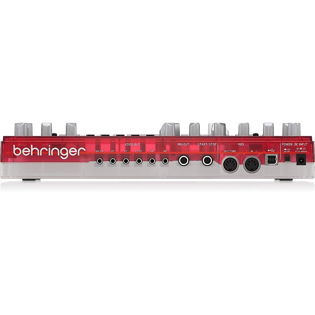 Behringer RD-6-SB Analog Drum Machine - Red Translucent