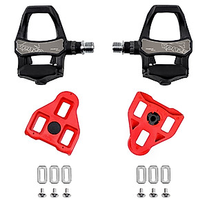 Venzo Quality Women's Bike Bicycle Road Cycling Triathlon Shoes with Clipless Sealed Bearing Look Delta Compatible Pedals & Cleats - Size 38 White