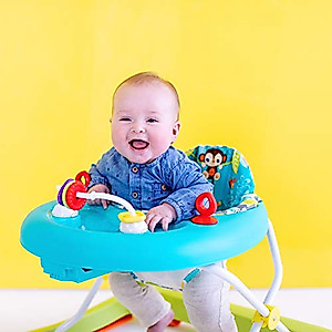 Bright Starts Giggling Safari Walker with Easy Fold Frame for Storage, Ages 6 Months +