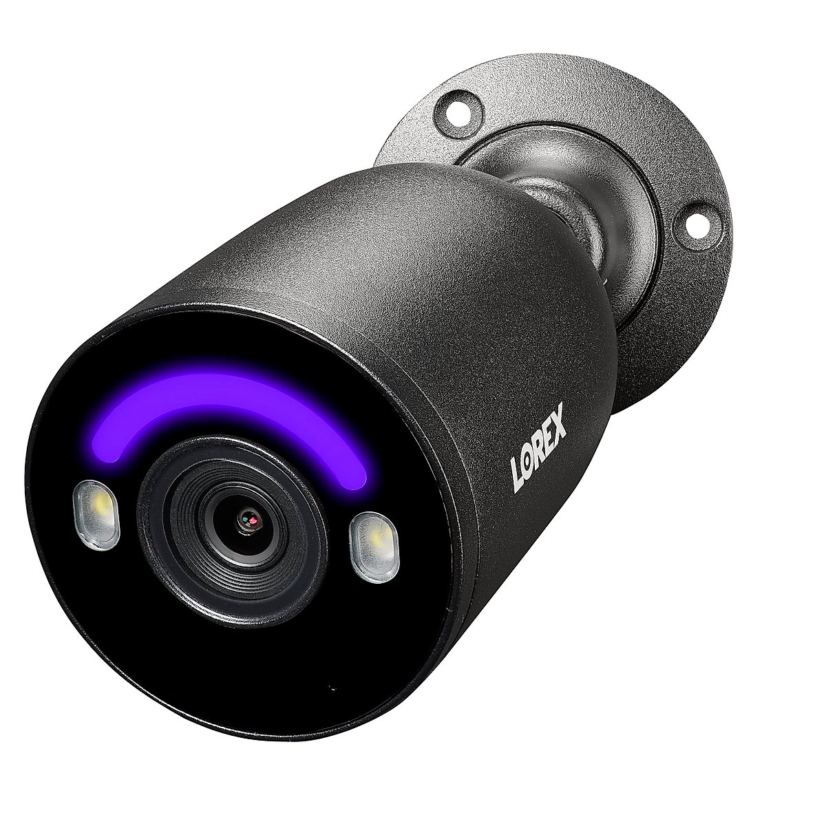 Lorex 4K 8MP Deterrence Bullet AI PoE IP Wired Add-On Metal Indoor/Outdoor Camera - Smart Security Lighting, Color Night Vision, Smart Motion Detection Plus, Two-Way Audio, IP67 Weatherproof Rated