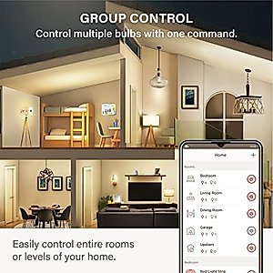 Sengled Zigbee Smart Light Bulbs, Smart Hub Required, Work with SmartThings and Echo with Built-in Hub, Voice Control with Alexa and Google Home, Amber Warm 2000K Smart Edison Bulbs, 60W Eqv. 4 Pack