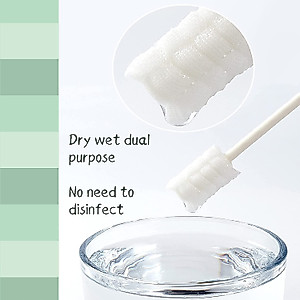 Baby Oral Cleaner Tongue Cleaner Newborn Tongue Cleaner 0-3 Months Baby Tongue Cleaner Baby Tongue Brush Infant Mouth Cleaner 102Pcs+1 Finger Toothbrush with Cases