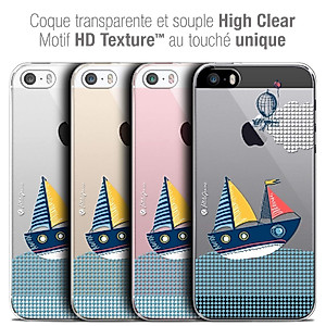 Ultra Slim Cover for Apple iPhone 5/5S/SE, Little Grains MVE The Boat
