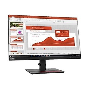 Lenovo 61F7MAT1US 23.8 inches ThinkVision T24i-20 LED Monitor - Black (Renewed)