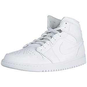 Nike Men's High-Top Sneakers, White White White, 10.5