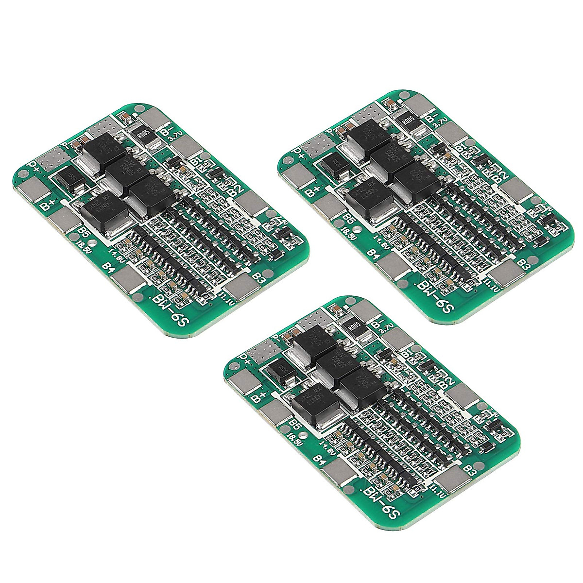 3 Pcs MELIFE 6S 15A 24V PCB BMS Battery Protection Board for Lithium 18650 Battery Packs Lipo Cell Module
