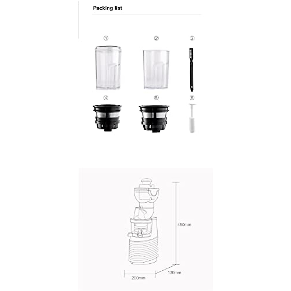 TANACC Portable Juice Blender Large caliber Electric Fruit Juicer Separation pomace juice Blender Machine Mixer vegetables food processor
