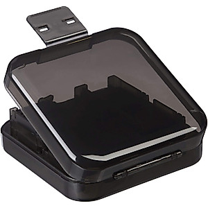 Amazon Basics Game Storage Case for 24 Nintendo Switch Games - 3.4 x 3.4 x 1 Inches, Black