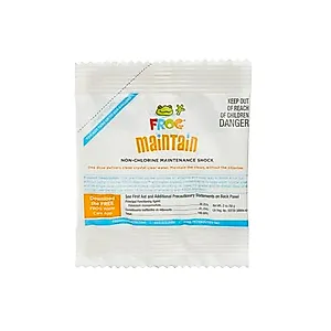 FROG Maintain Non-Chlorine Shock Treatment for Hot Tubs, Quick and Easy Single Dose Shock Treatment Packet, Chlorine and Cyanuric Acid Free, for use in spas up to 600 gallons