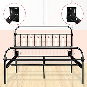 2 Pcs Bed Frame Headboard Modification Plate Designed to Attach Bolt-on headboard Vertical Brackets,Fit for Extra Heavy Duty Headboard.
