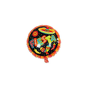 FIESTA PARTY Decorations Supplies kit - Cactus decor foil Balloons, Gold Fiesta balloon banner, Fiesta helium balloons, Coco party paper tassel garland, Mexican party style paper fans- Cinco de mayo