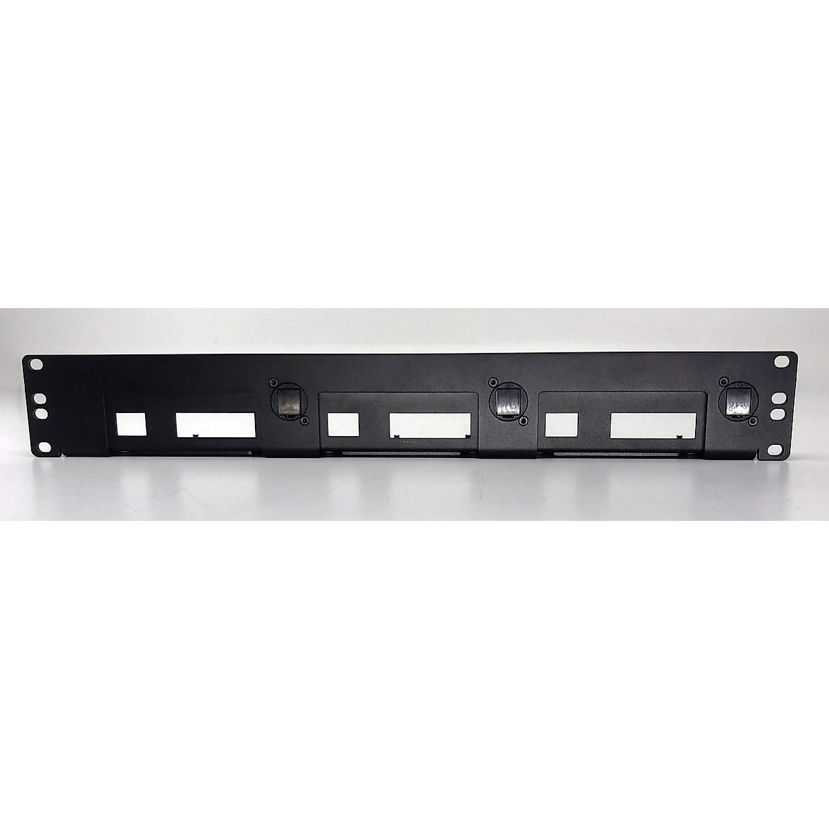 MyElectronics 19 inch rack mount 1U for 1-3 pcs RASPBERRY Pi/low NUC with black brackets