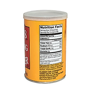 Davis Double Acting Baking Powder, 8.1 Ounce