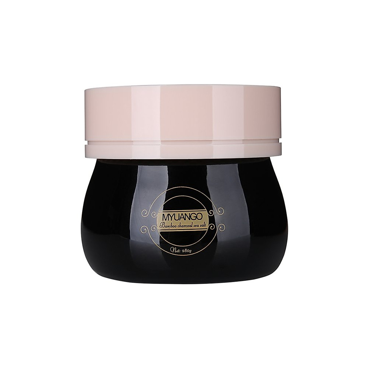 MYUANGO Salt Body Scrub Sea Salt Scrub Activated Charcoal Scrub For Deep Cleansing and Exfoliation Pore Minimizer and Reduces Wrinkles/Acne Scars/Blackhead Remover/Anti Cellulite Treatment