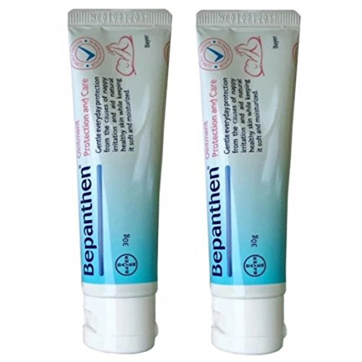Bepanthen Protective Baby Ointment Anti Nappy Rash 30g , 2 Pcs By Thaidd