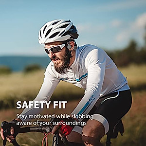 BEARTAIN Bone Conduction Headphones, Open Ear Headphones Wireless Bluetooth Open Ear Headphones, Sport Headphones Built-in Mic for Running, Driving, Cycling