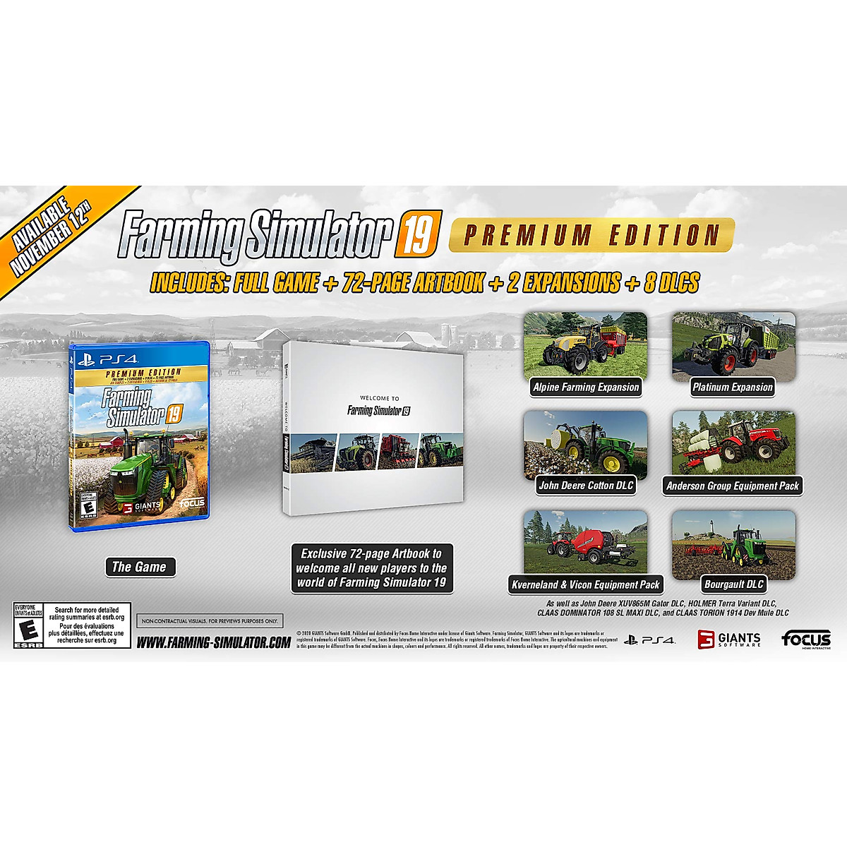 Farming Simulator 19: Premium Edition (PS4) - PlayStation 4