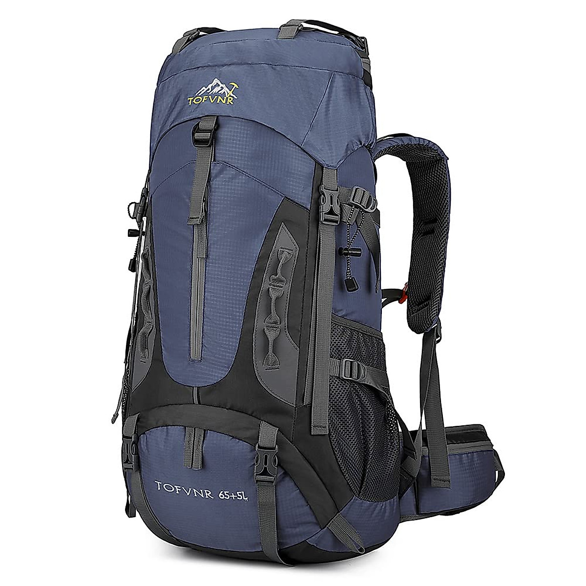 DADAYIYO 70L Large Capacity Waterproof Ultralight Hiking Backpack ,Outdoor Sport Travel Daypack for Climbing Camping (Blue), 27.6*13*9.4 inch (2201)