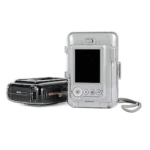 Hurricanes 4 in 1 Accessories Bundle Kit for Fujifilm Instax Mini Liplay Camera (Transparent Camera Case,60 Photo Frame Stickers,Wall Hanging Frames, Clips with String)