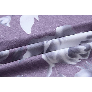 Barlver Women's Casual Hoodies Long Sleeve Sweatshirts Cowl Neck Drawstring Hooded Pullover Top with Pockets (X-Large, D-purple 2)