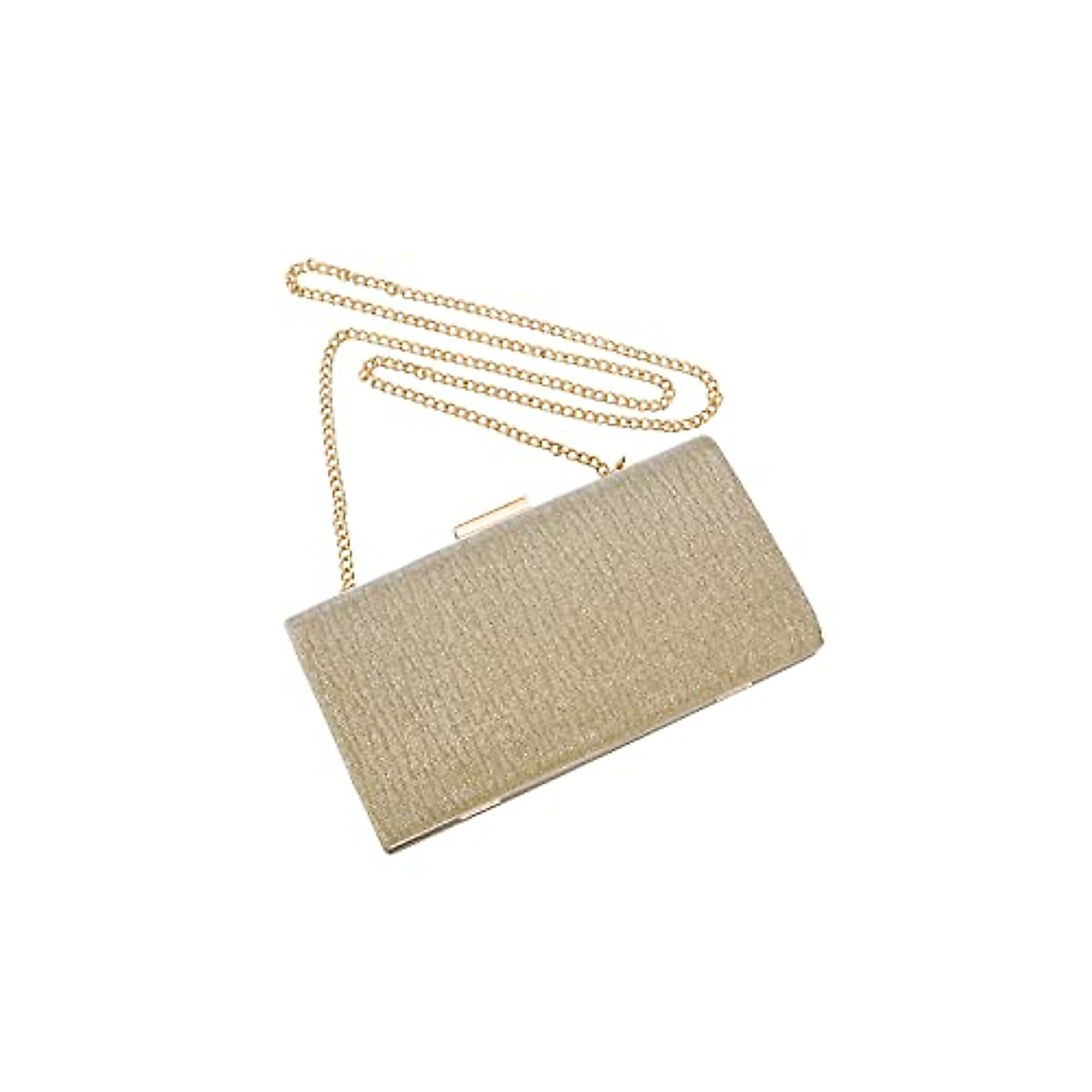 Rucavono Gold Clutch,Women's Evening Handbags Gold Evening Crossbody Shoulder Bag Gold Clutch Purses For Women Evening For Wedding Party Bridal Prom