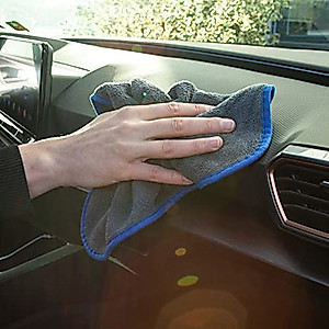 LIVAIA Microfiber Cleaning Cloth: 2 Microfiber Cleaning Cloths for Cars – Car Wash Cloths for Cleaning, Car Cleaning Products, Car Wash Kit Car Care