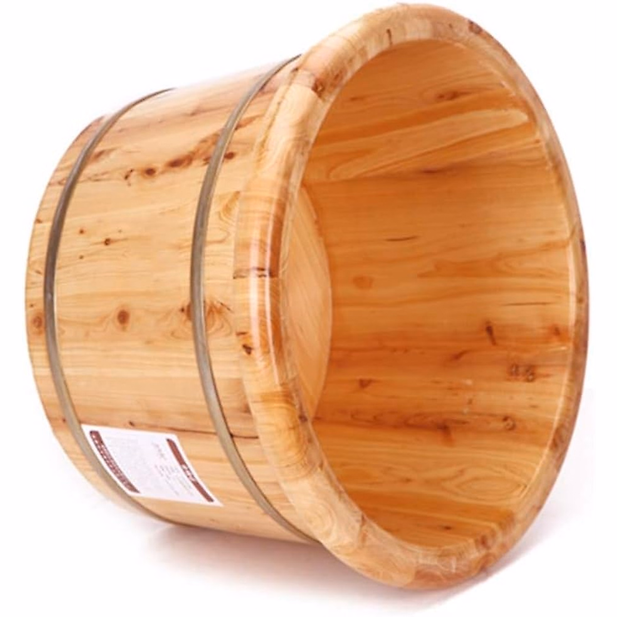 Foot Tub Wooden Foot Basin Wooden Foot Basin,Smooth And Delicate Pedicure Barrels,Hot Foot Insulation Household Foot Bath Barrel 25cm High Wooden Footbath foot Bath Wooden Bucket Foot Spa Household Wa