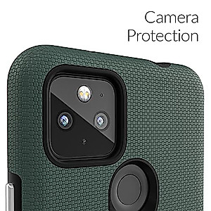 Crave Dual Guard for Pixel 5a Case, Shockproof Protection Dual Layer Case for Google Pixel 5a 5G - Forest Green