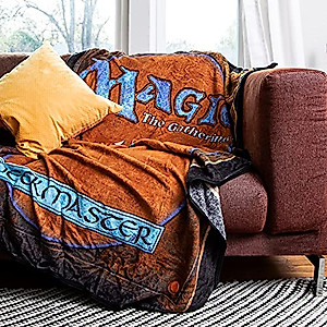 Bioworld Magic: The Gathering Digital Print Throw Blanket